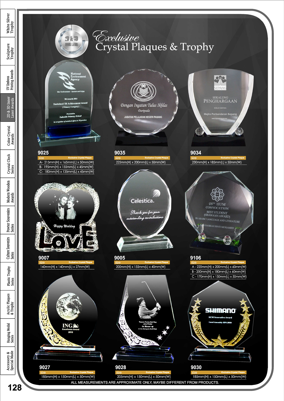 CRYSTAL PLAQUE | Trophy Supplier | Trophy Malaysia | Plaque Malaysia ...
