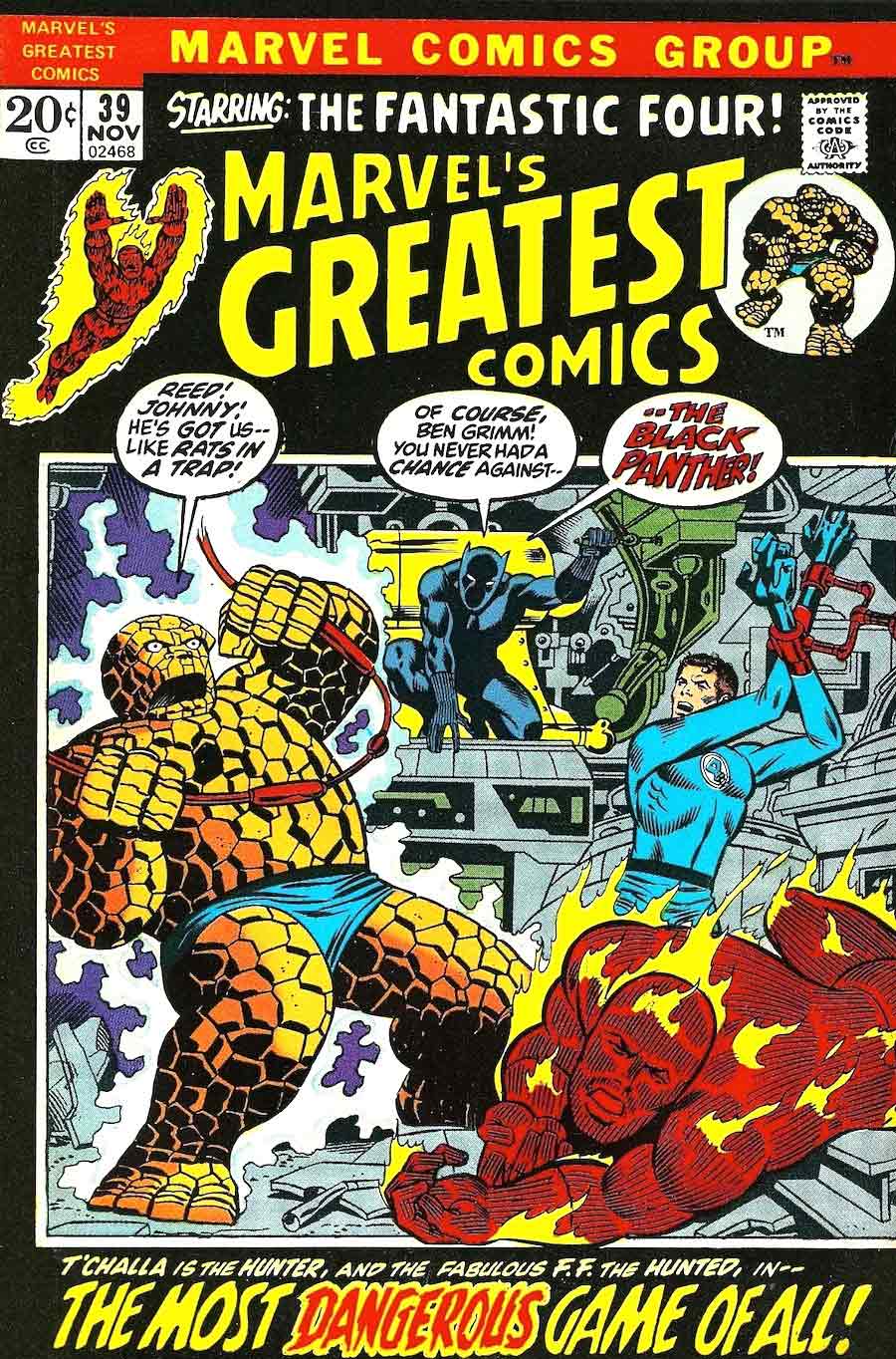Marvel's Greatest Comics #39 - Jim Starlin cover, Jack Kirby reprint ...