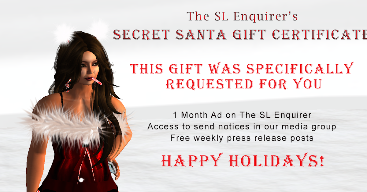 Secret Santa is Coming to Town! Buy an Ad and get one free! 1000L value ...