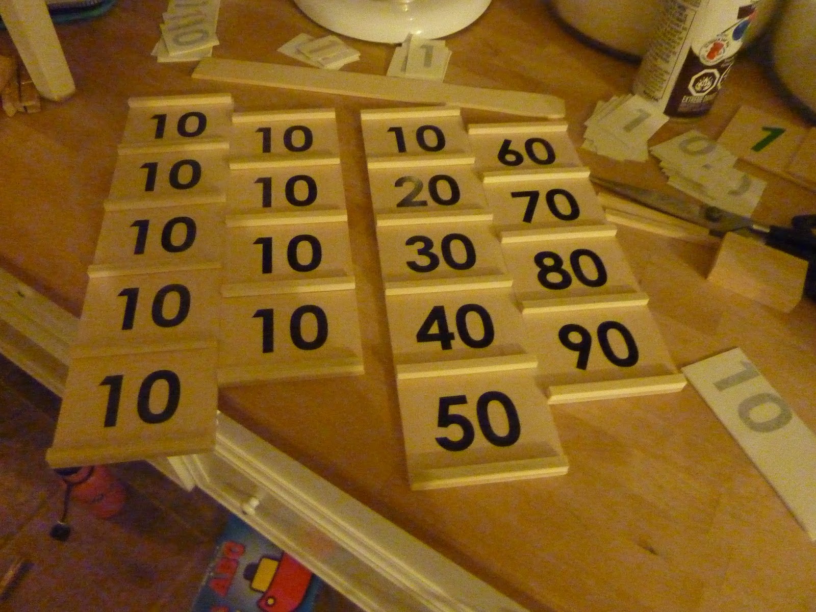 "Making Montessori Ours": DIY Teens & Tens Boards, Montessori Math at Home