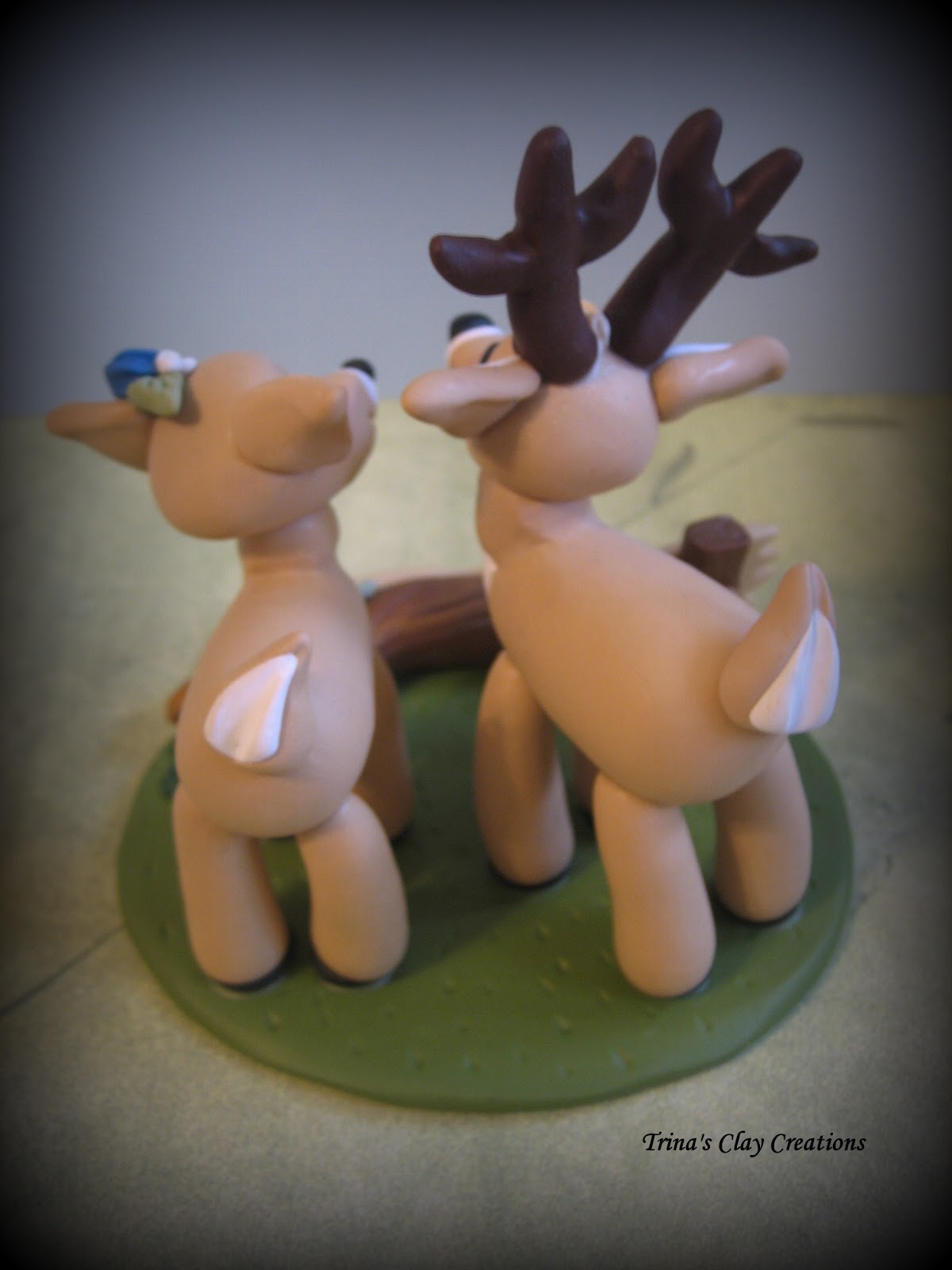 Trina's Trinketts: Buck and Doe Wedding Cake Topper