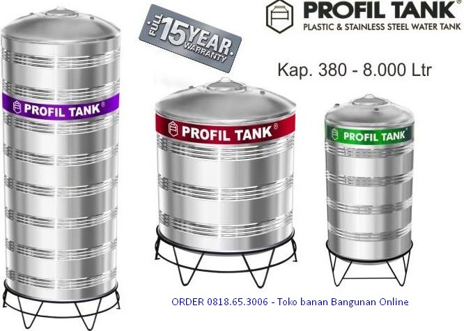 JUal tanki air fiber dan stainless - Toko Bahan bangunan Online