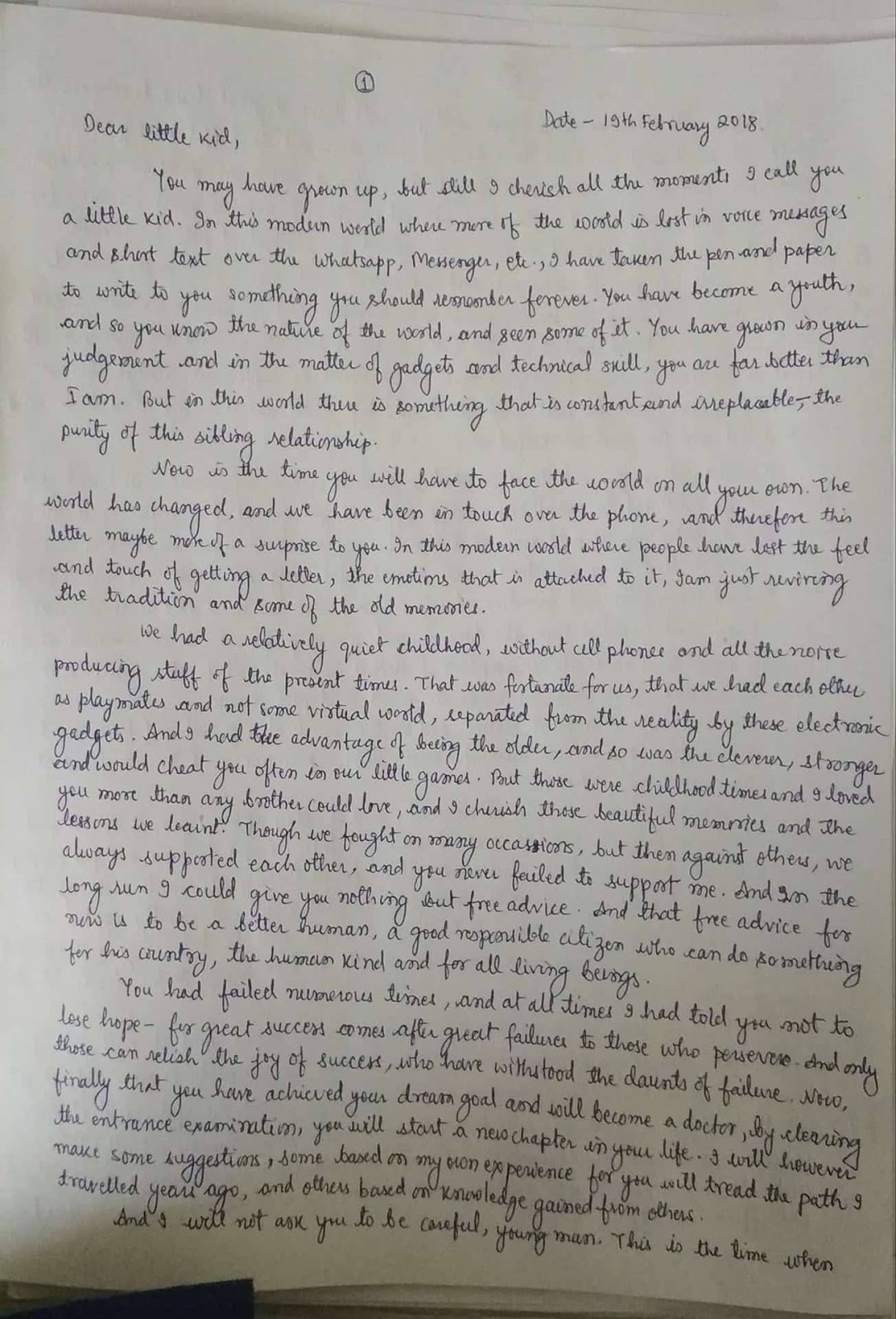 Letter from a Brother in this Modern World - AIIMS DOCTOR