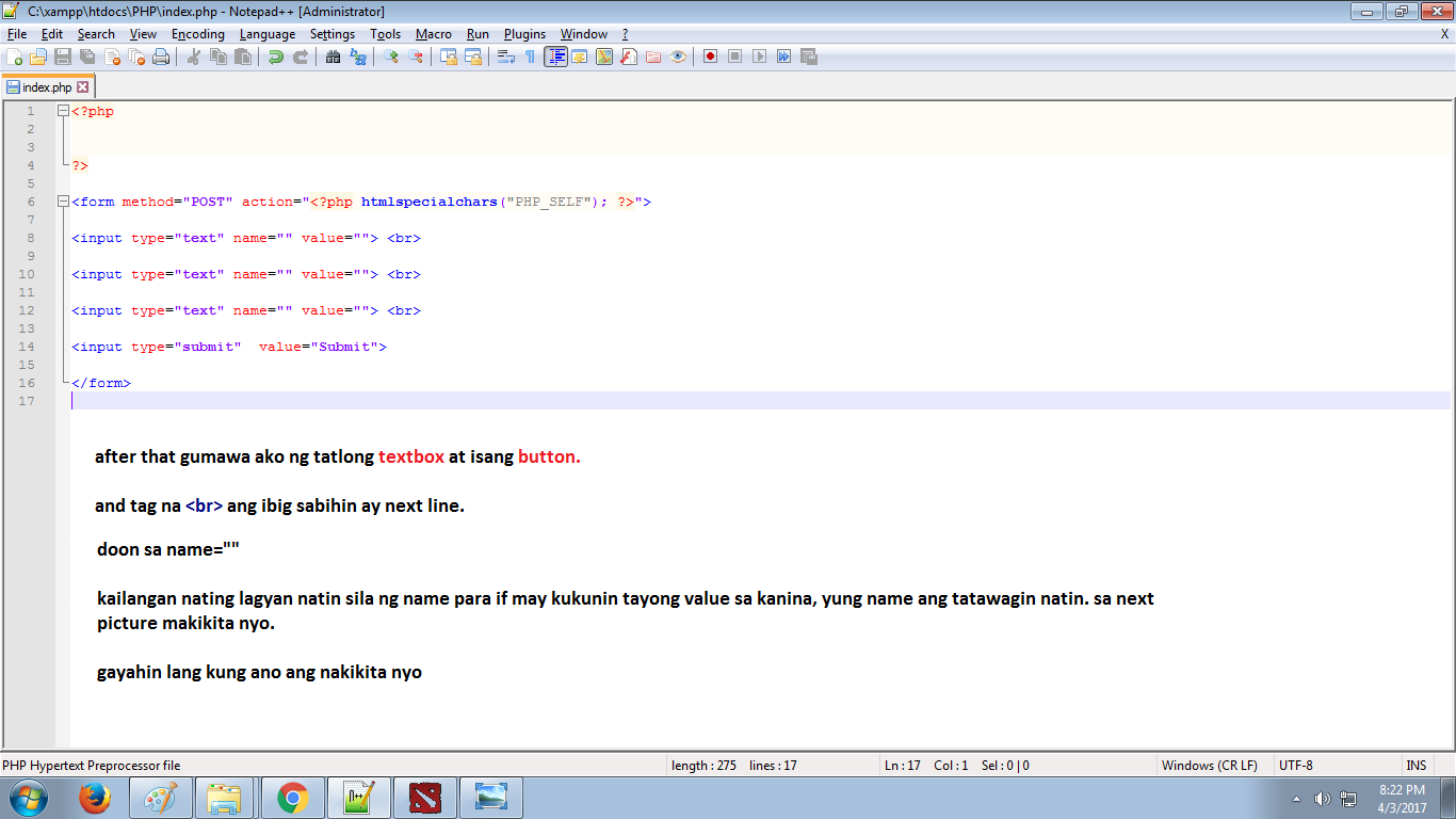 BSIT LESSON: Lesson 1 Validation (PHP Tutorial tagalog)