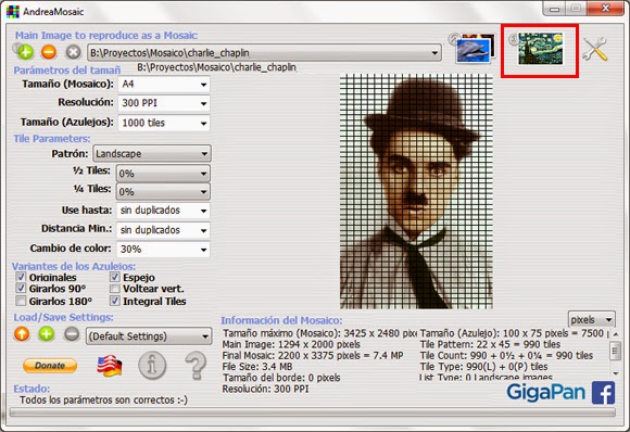 AndreaMosaic: Creador de Mosaicos Portable y Gratuito | Saltaalavista Blog