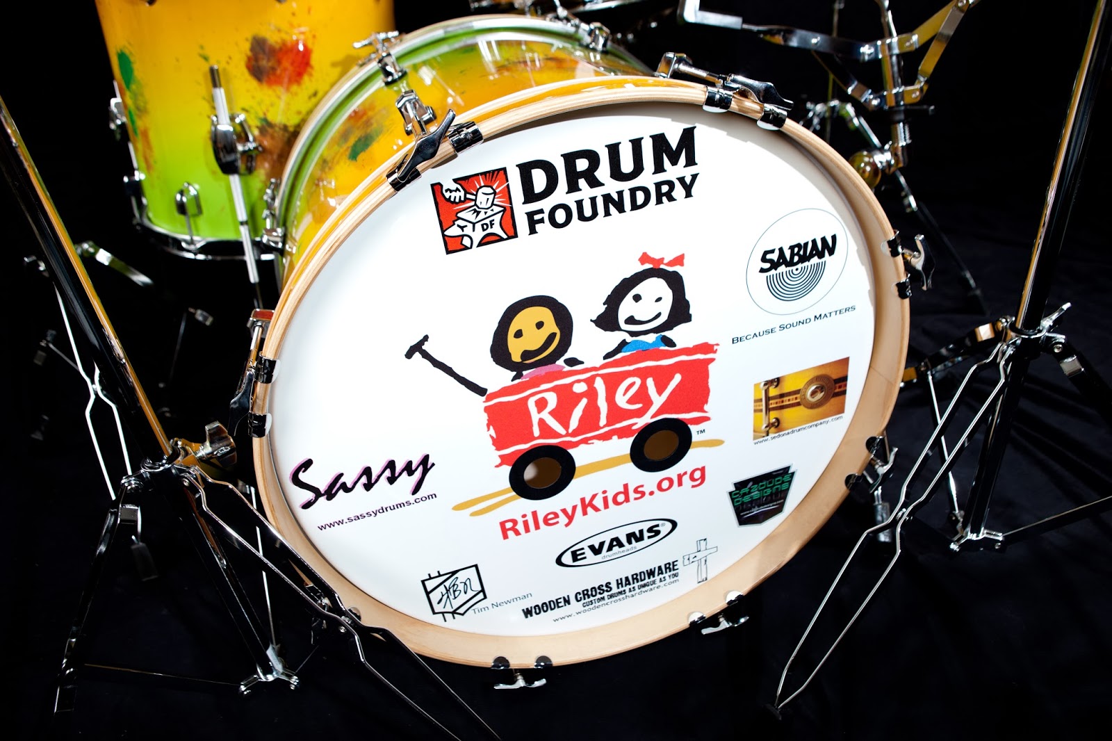 Wooden Cross Hardware Drums