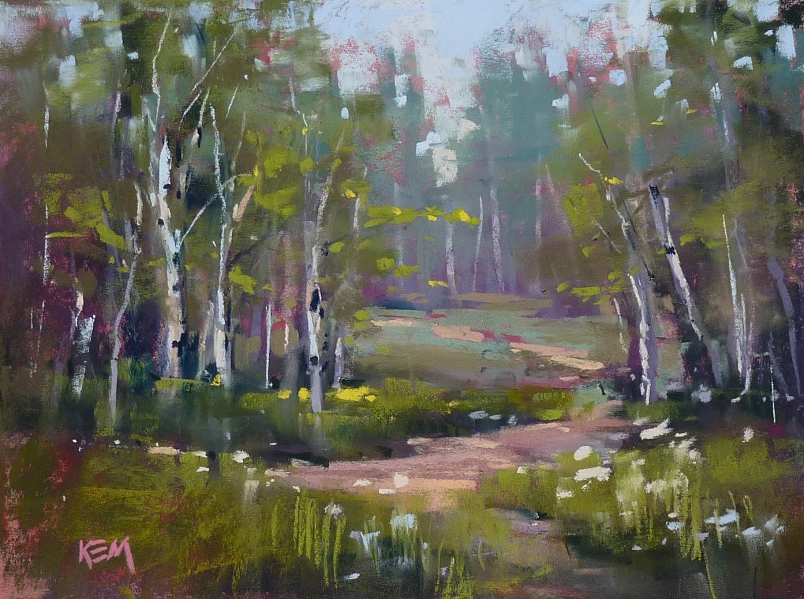 Painting My World: See a Live Video Demo of this Forest Pastel Painting!