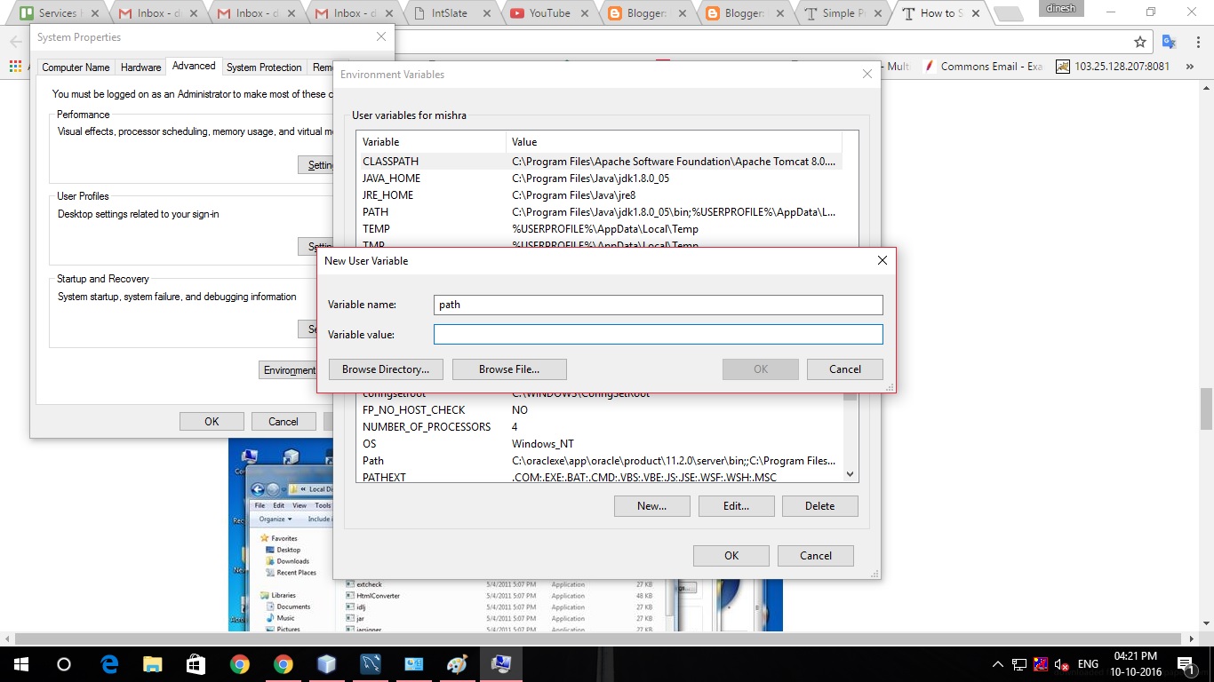 How to set Path of JDK in Windows