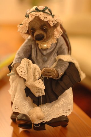 Teddy dreams: Artist realistic Teddy Bear Cuthbert