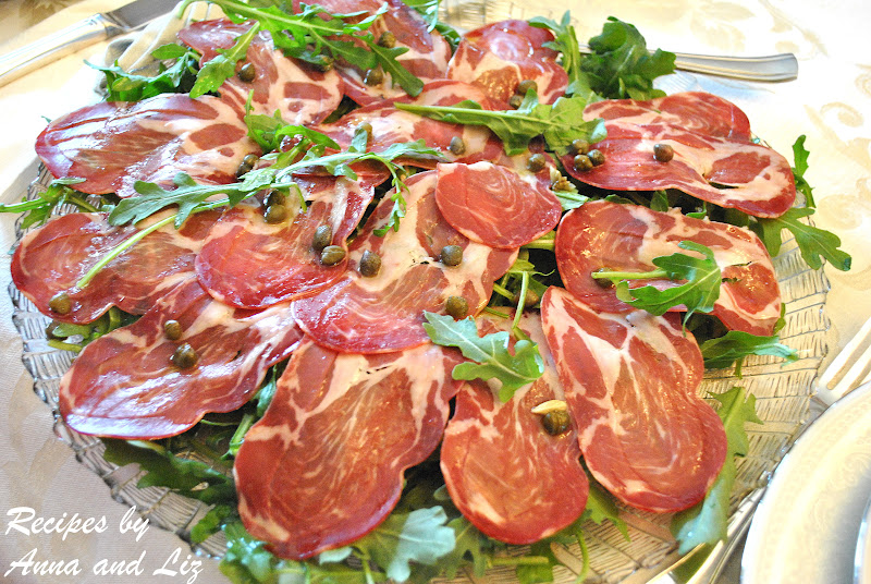 Italian Capocollo with Arugula, Lemon and Capers - 2 Sisters Recipes by ...