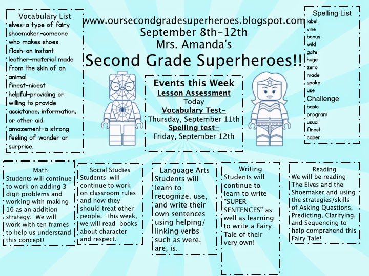 Mrs. Amanda's Second Grade Superheroes!