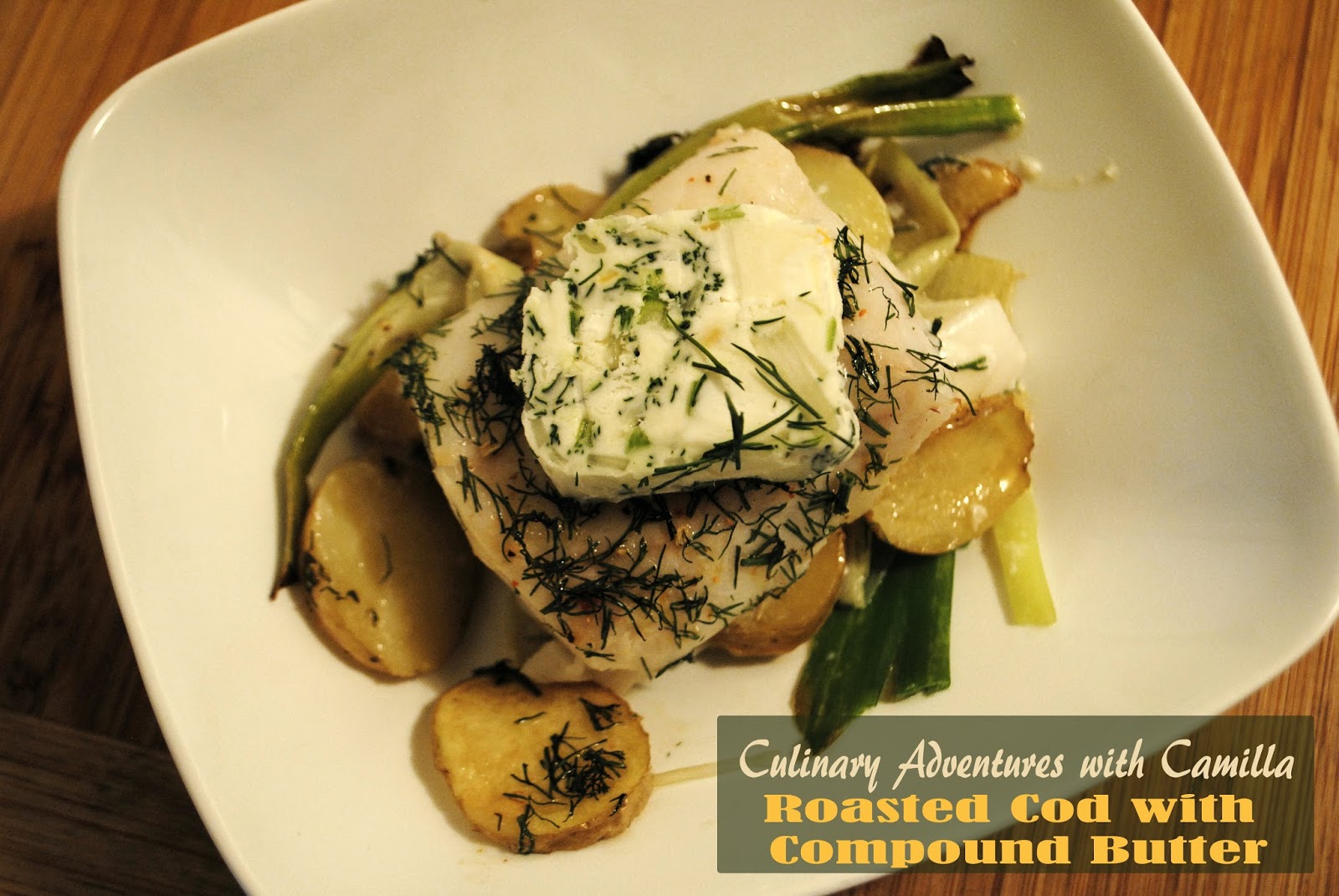 Roasted Cod Filets with Potatoes, Spring Onions, and Lemon-Herb ...