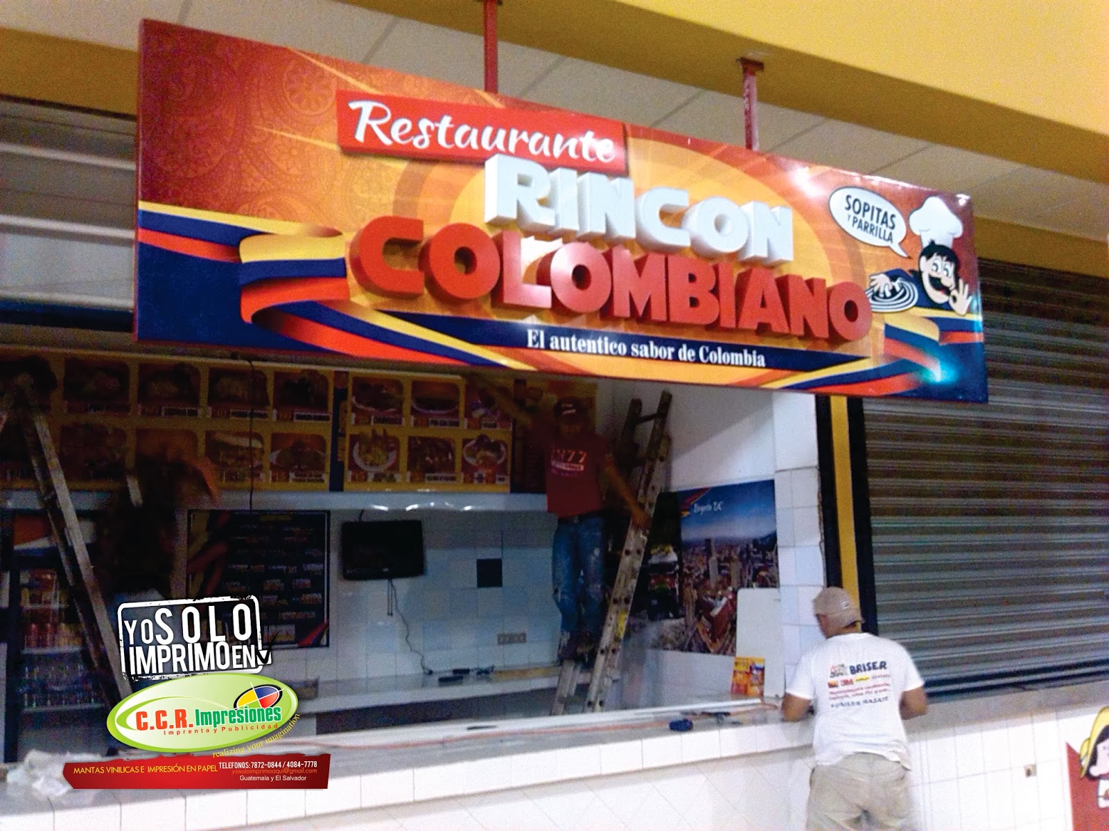 C.C.R. Impresiones. : ROTULO 3D MAZATE CENTRO COMERCIAL PLAZA AMERCIAS