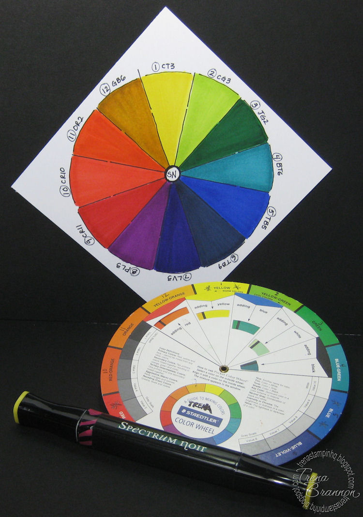 Trena's Stampin' Headquarters: Creating a Color Wheel with Your ...