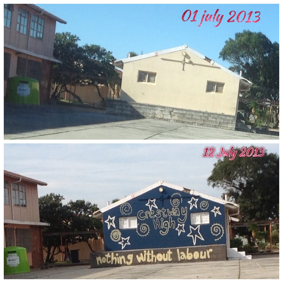 Crestway High School's Outdoor stage gets a facelift as part of the ...