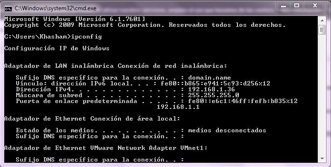 redes de datos: IP y Mascára de redes.