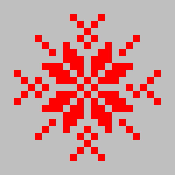 kelbysews: Pixelated Snowflake Tutorial: Christmas in July Challenge