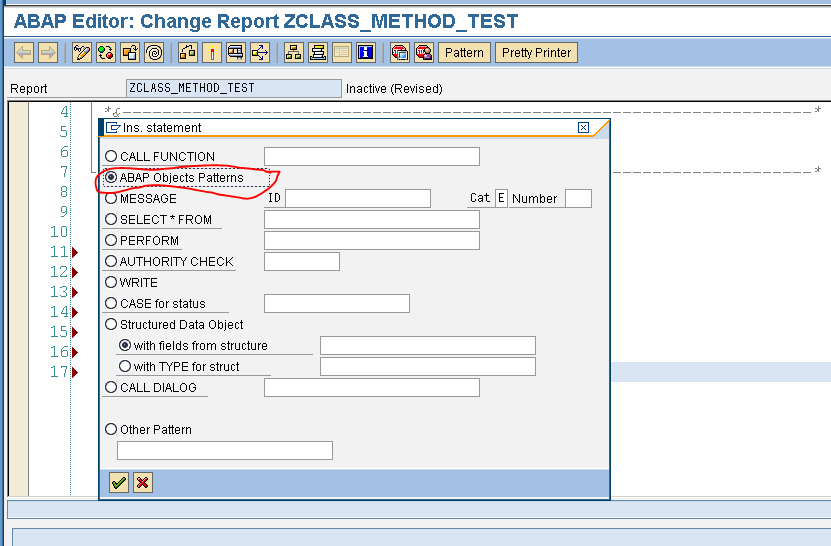 SAP TECH: Global Class creation and visibility of the class component-->Methods