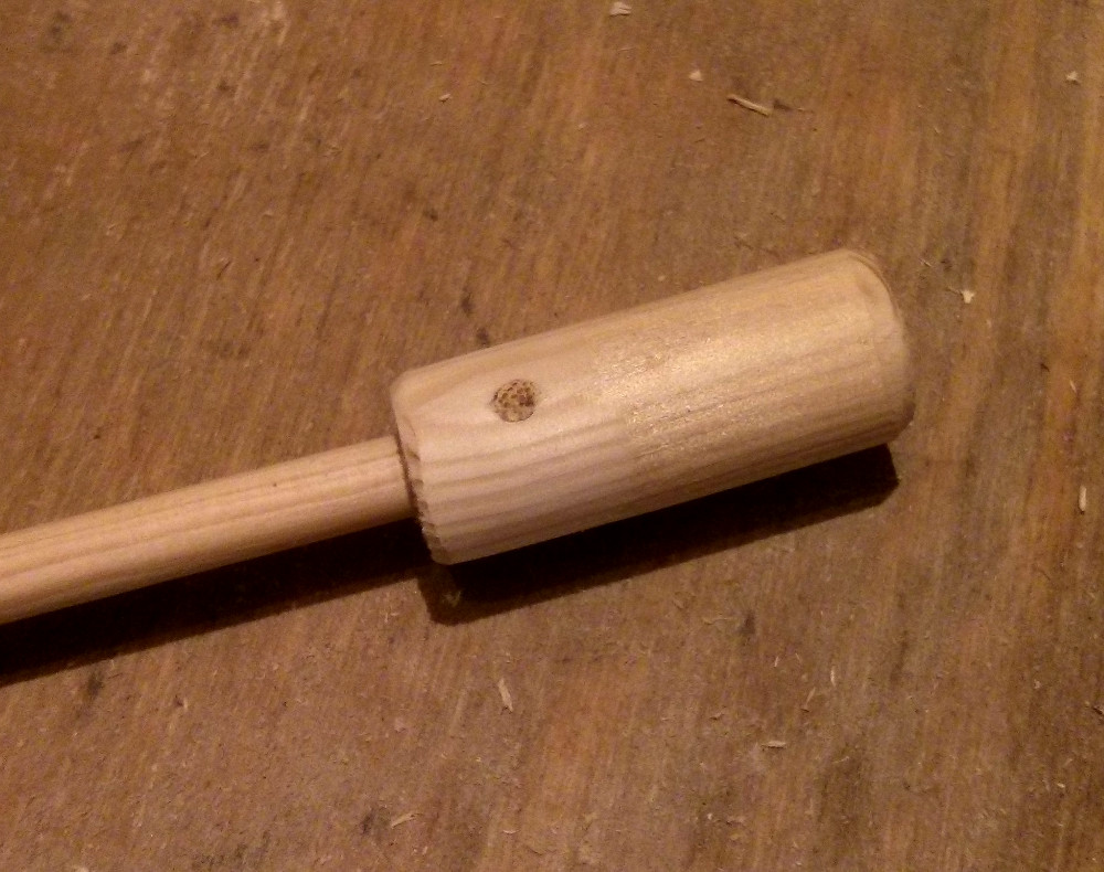 The Shed And Beyond: Handmade row marker (without a lathe)