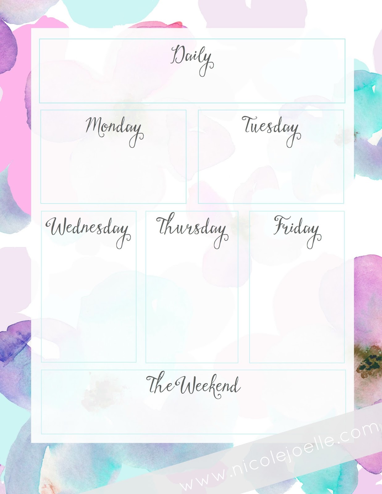 Pretty & Practical Daily Chart (Free!)