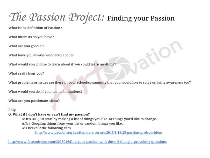 Artovation: Starting Our Passion Project Journey