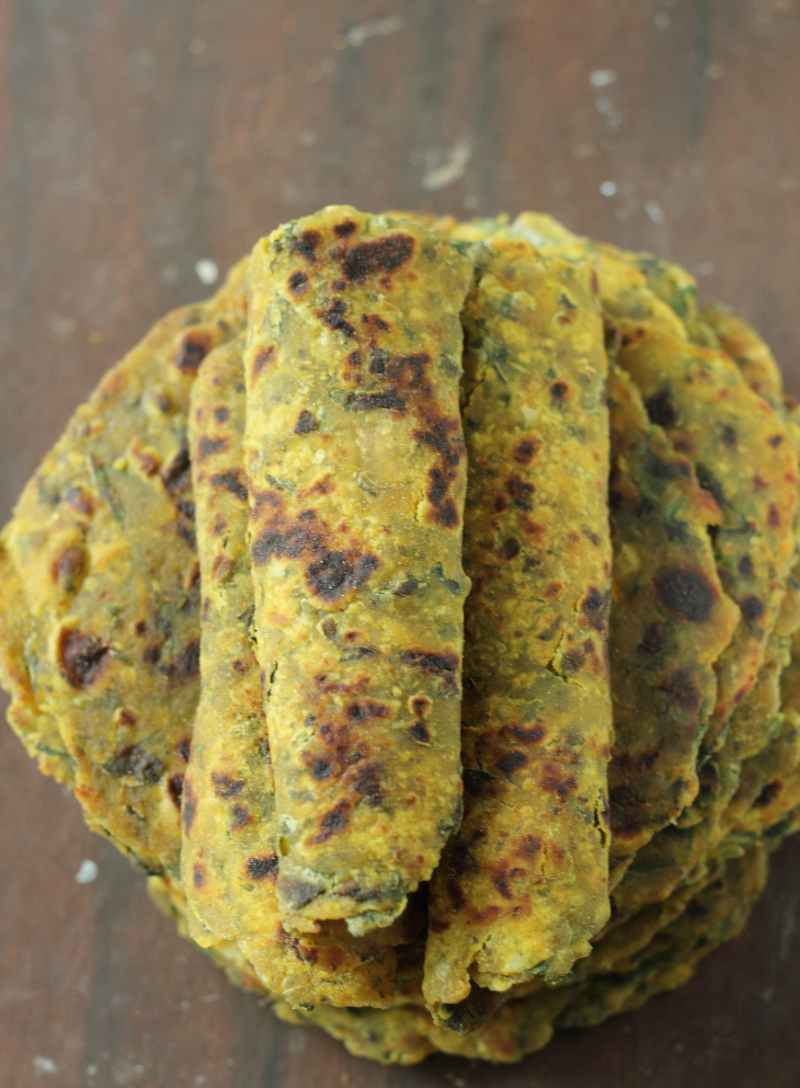 Merry Tummy: Methi Thepla, Fenugreek Leaves Indian Flat Bread