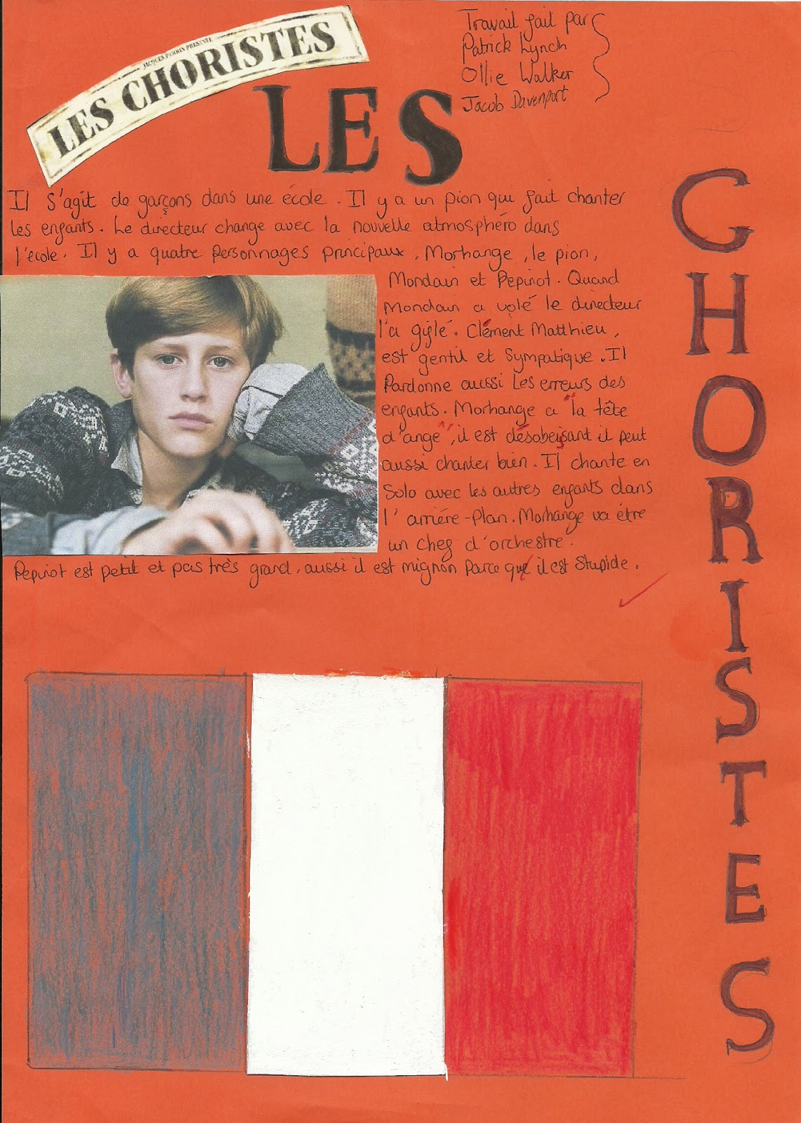 MFL Tomlinscote: Les Choristes - Fantastic French Work