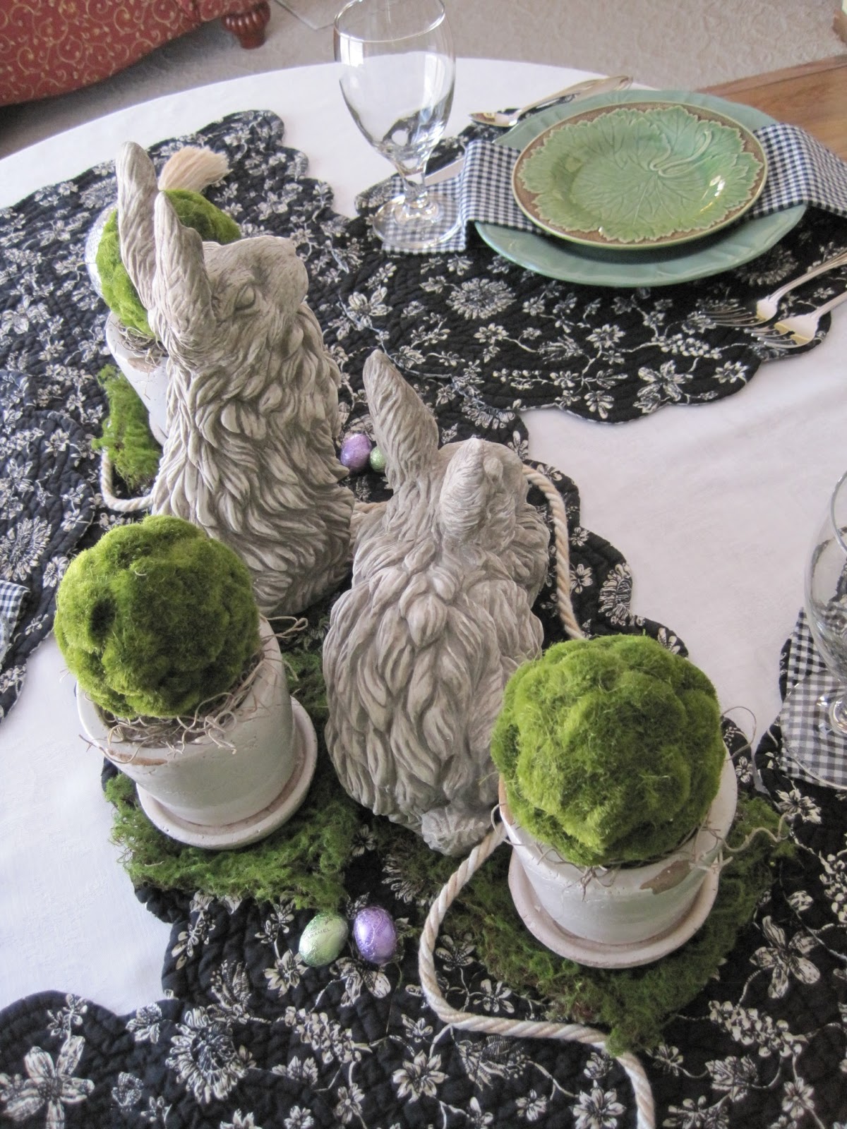 On Crooked Creek: Hare Tablescape!