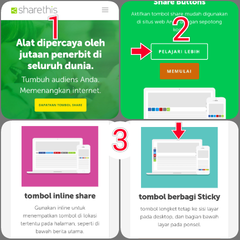 Cara Membuat Tombol Share Melayang di Blog Mudah - Kajian Salam
