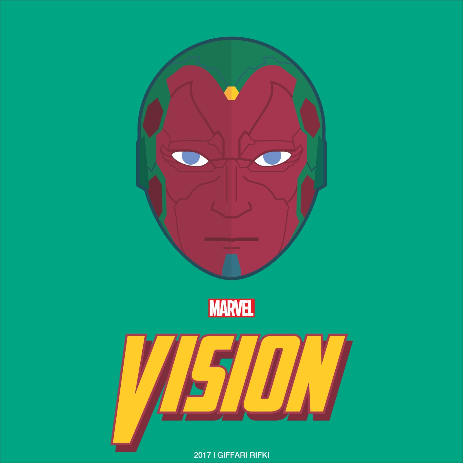 ILLUSTRATION | Marvel Comics Characters Flat Design (July, 2017)