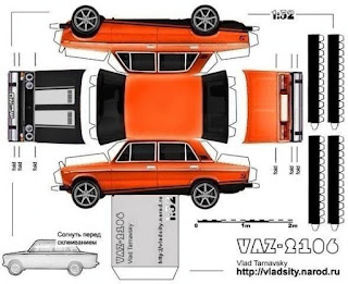 SP. Papel Modelismo: PaperCraft - VAZ-2106