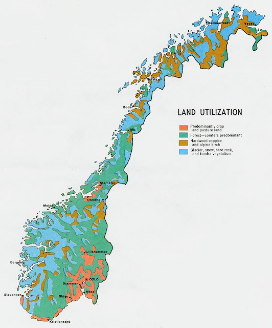 NORWAY - GEOGRAPHICAL MAPS OF NORWAY