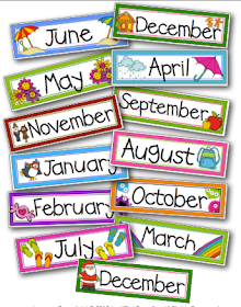 Classroom Freebies Too: Monthly Calendar Headers