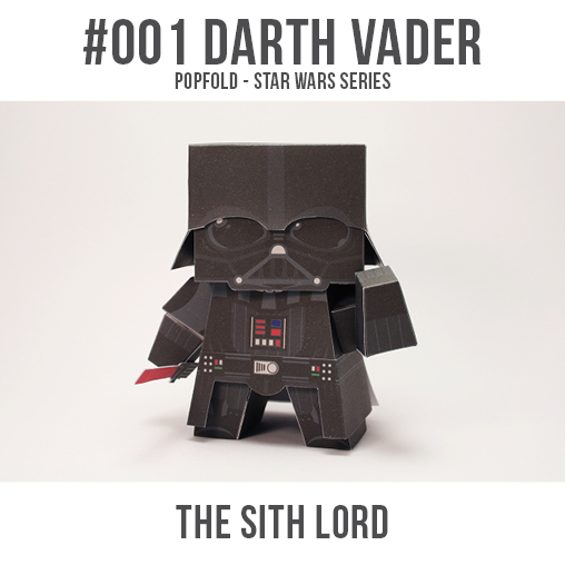 Star Wars - Darth Vader Papercraft Popfold | Papercraft Paradise ...