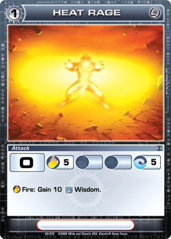 Code Master Chaotic: Cartas - Ataques: Heat Rage