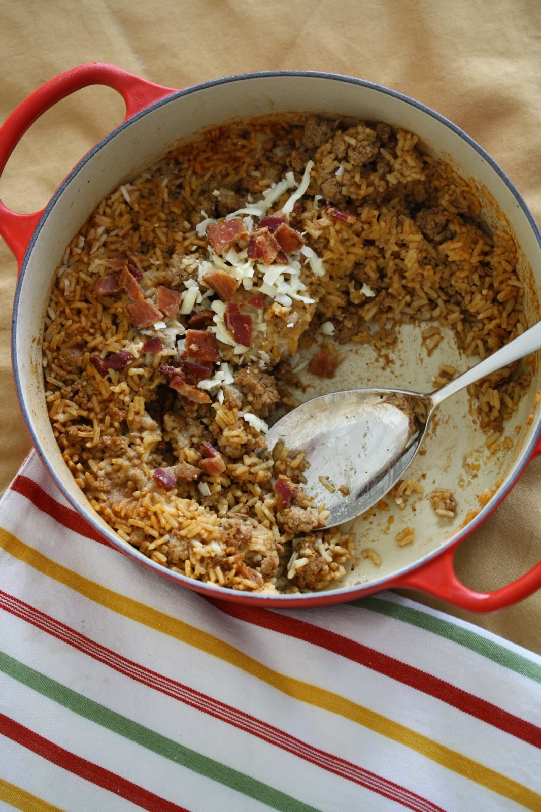 Hot Dinner Happy Home: Bacon Cheeseburger Rice