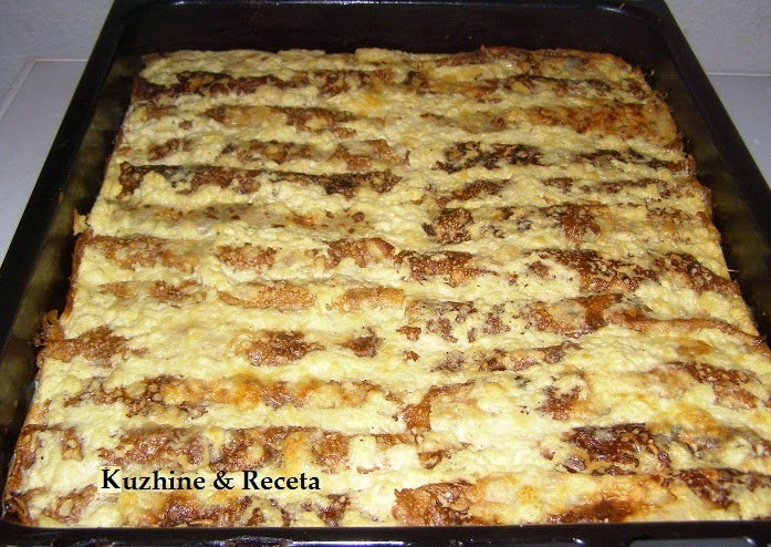 Kuzhine - Receta: Krepa te mbushura me djathe, te pjekura ne furre