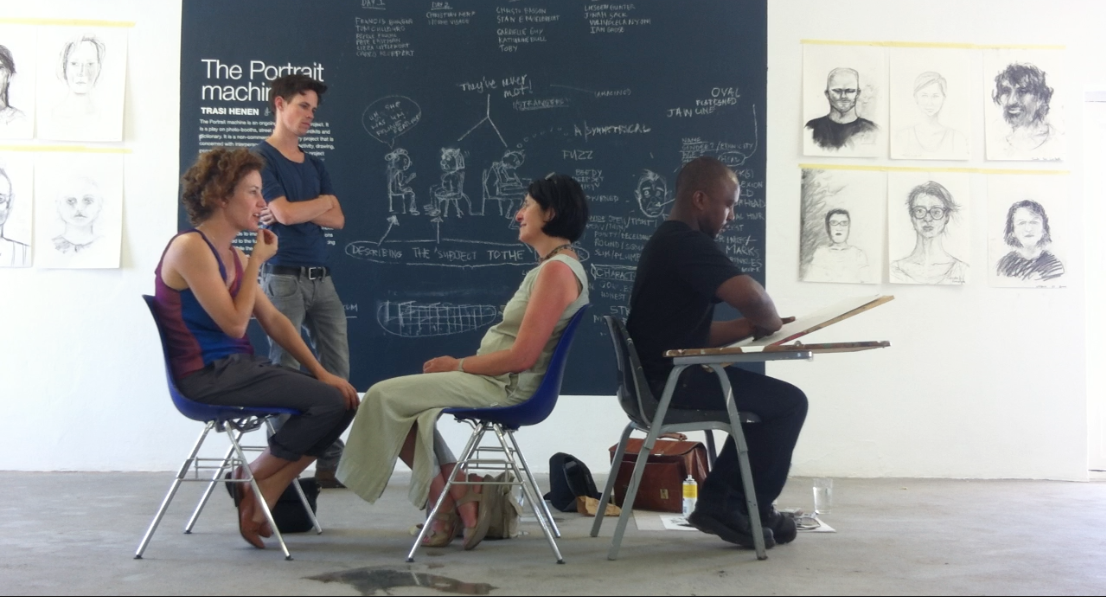 the portrait machine: Vulindlela Nyoni, Ian Grose, Ann and Yusuf