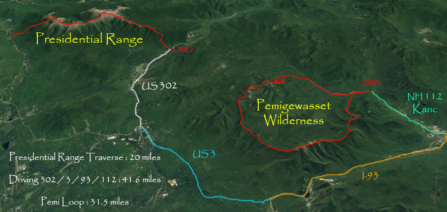 Hiking in the White Mountains: Presidential Range Traverse & Pemi Loop ...