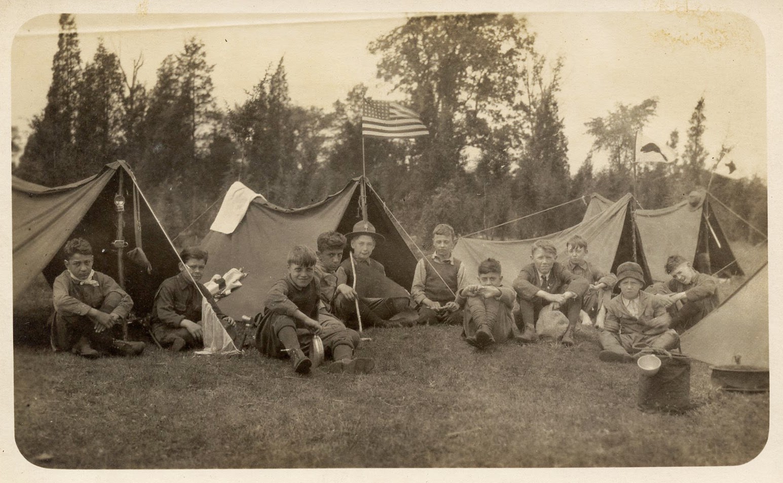 A 1918 Boy Scout's Camp Diary