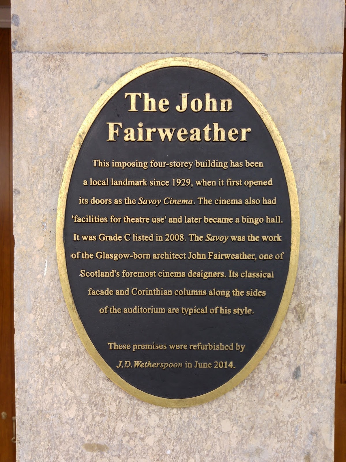 Walking and Crawling: The John Fairweather: 17th October 2015