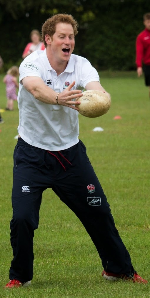 VJBrendan.com: Prince Harry Plays a Rugby Game With Children at Inspire ...