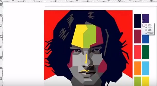 Cara membuat desain WPAP menggunakan CorelDRAW
