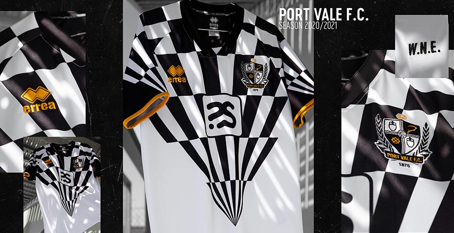 Stunning Port Vale 20-21 Home & Goalkeeper Kits Released - Design Input ...