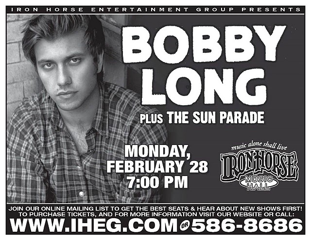 From The Horse's Mouth: UK singer/songwriter Bobby Long makes Iron ...