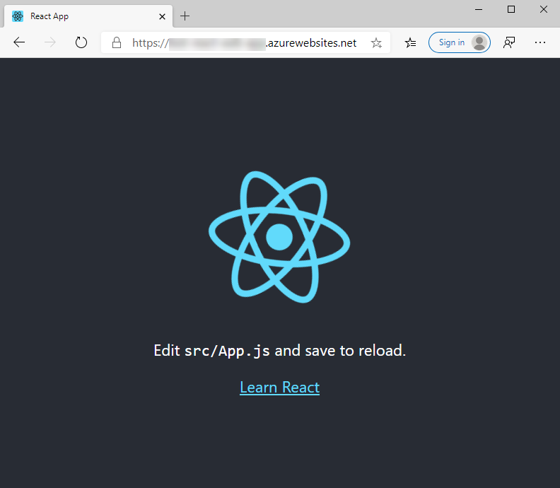 sadomovalex's blog: Host React web app on Azure