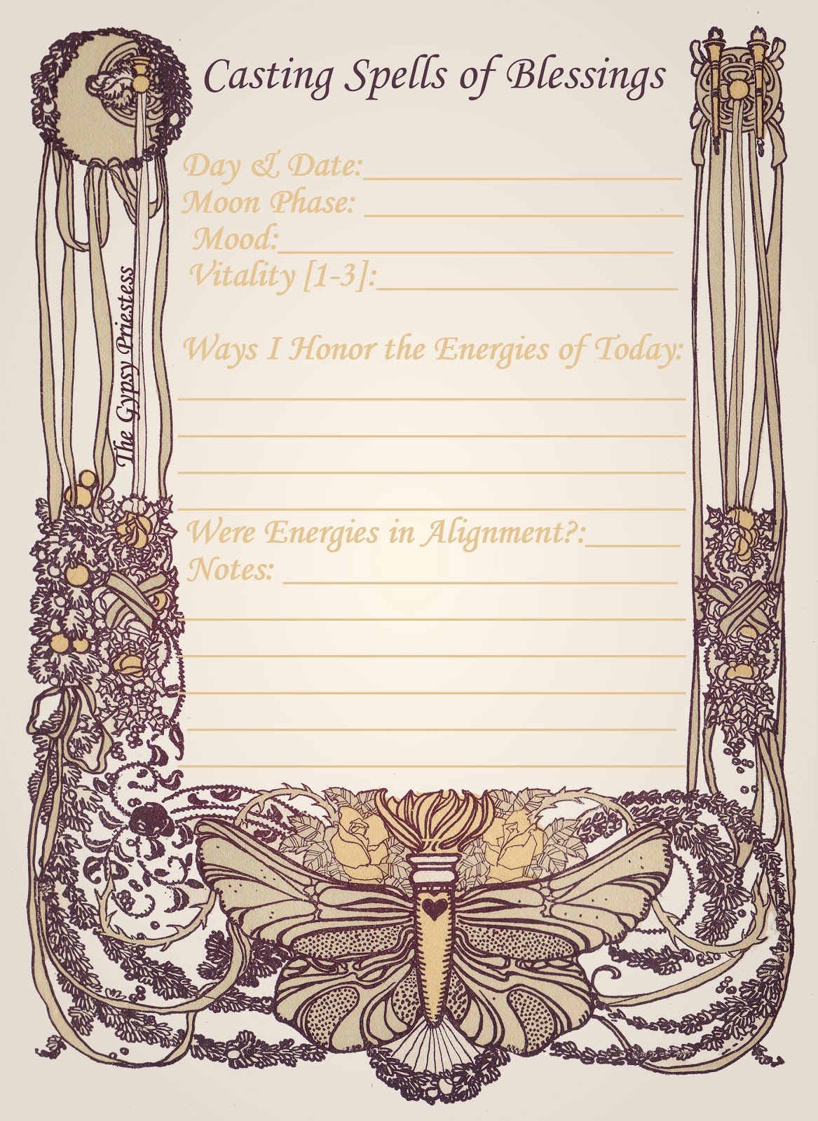 The Gypsy Priestess: Fortune-Telling: Cast a Spell on Days to Come