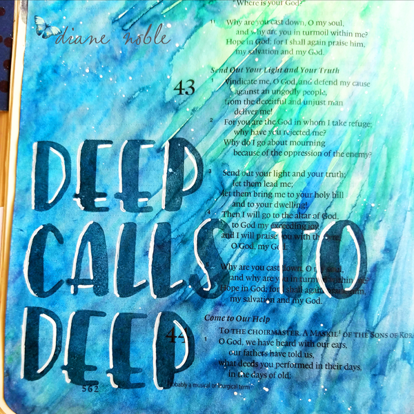Daydream Designs by Diane: Deep Calls to Deep