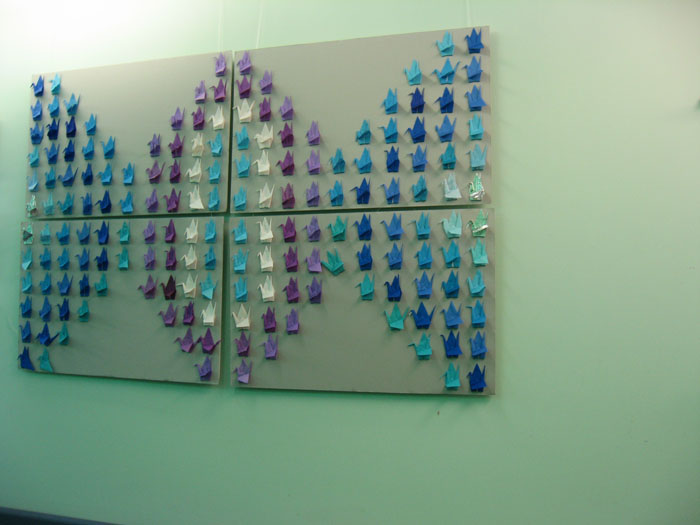 Fold with Love - 1000 paper cranes: Origami Panels