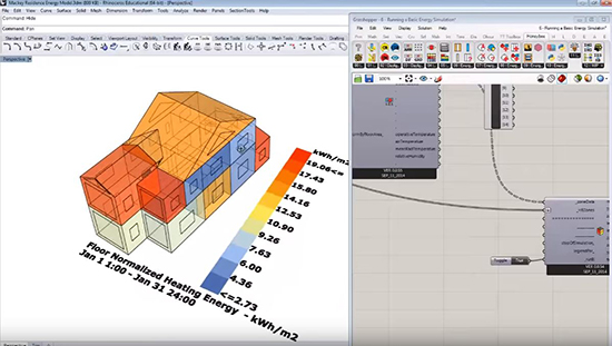 Computational Environmental and Energy Design: Energy Design with Honeybee for Grasshopper workshop